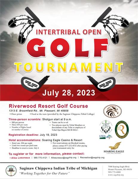 2023 Intertribal Open Golf Tournament - Saginaw Chippewa Indian Tribe