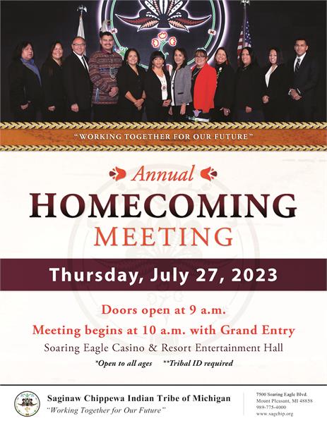 Annual Homecoming Meeting - Saginaw Chippewa Indian Tribe