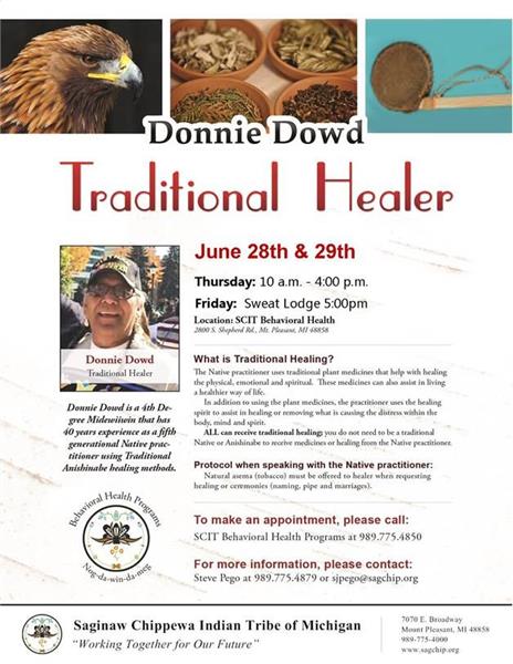 Donnie Dowd Traditional Healing - Saginaw Chippewa Indian Tribe
