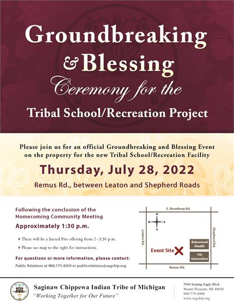 Groundbreaking & Blessing Ceremony - Tribal School/Recreation Project ...