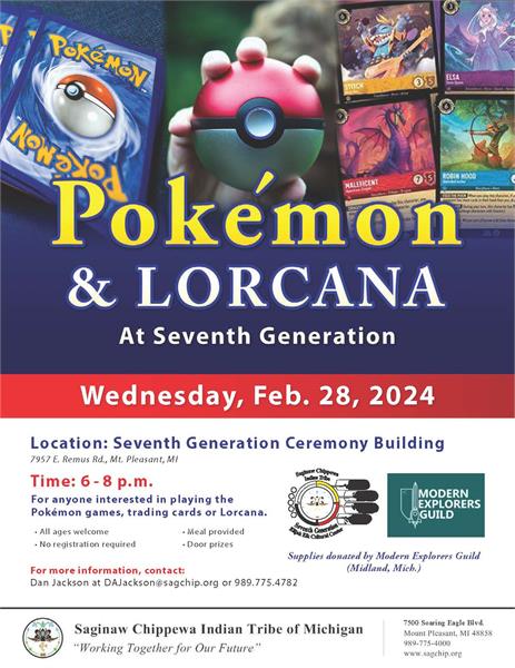 Pokemon & Lorcana At Seventh Generation - Saginaw Chippewa Indian Tribe