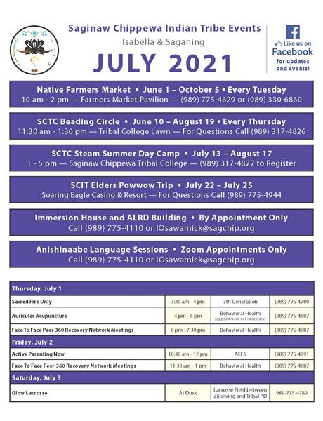 Saginaw Chippewa Indian Tribe Events - Saginaw Chippewa Indian Tribe